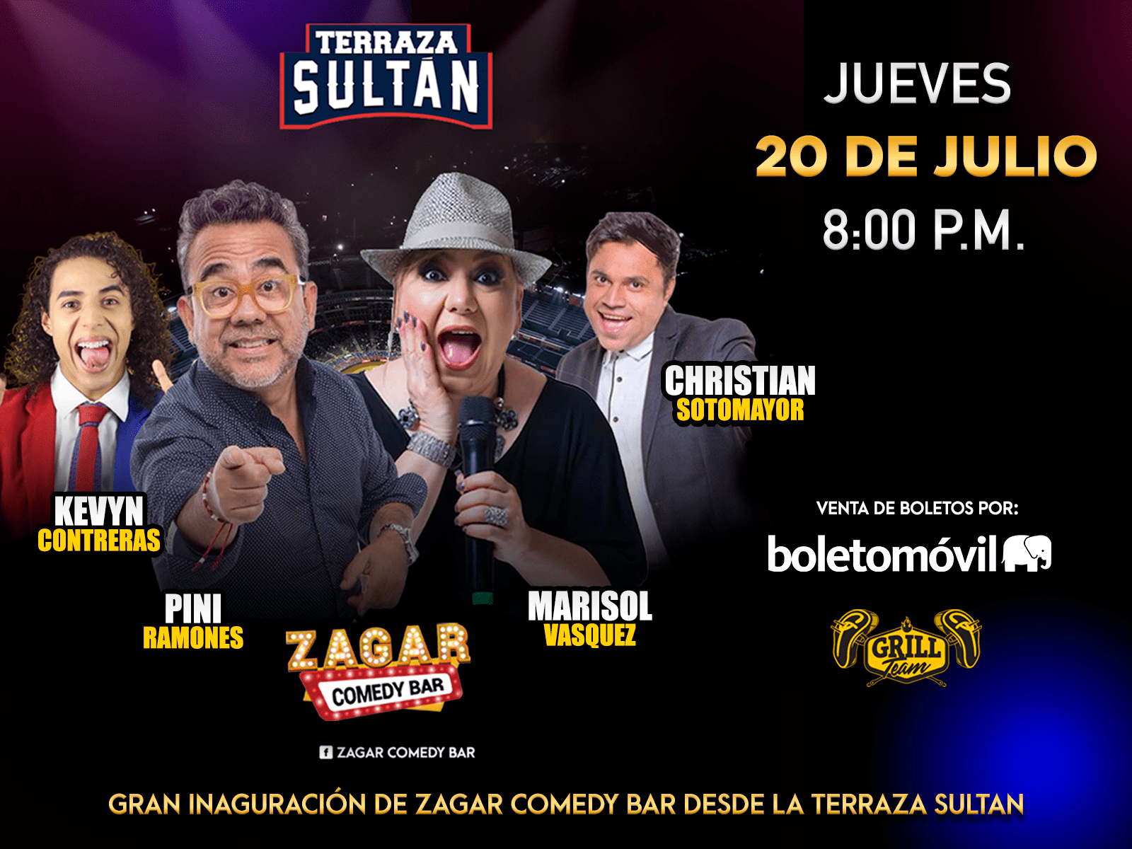 Boletomovil | Inauguración de Zagar desde el Bar